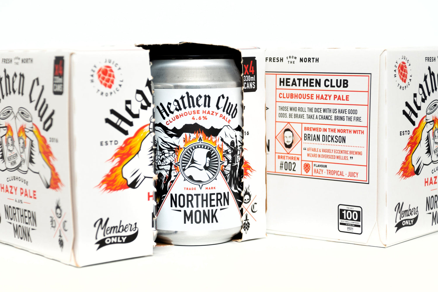 4 PACK // HEATHEN CLUB // CLUBHOUSE HAZY PALE ALE // 330ML // 4.6% ...
